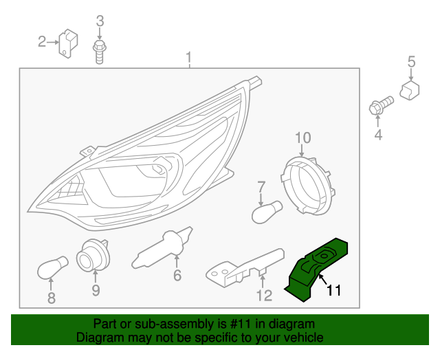 92163-1W200 - Repair Bracket 2012-2014 Kia Rio | Kia.Parts Store