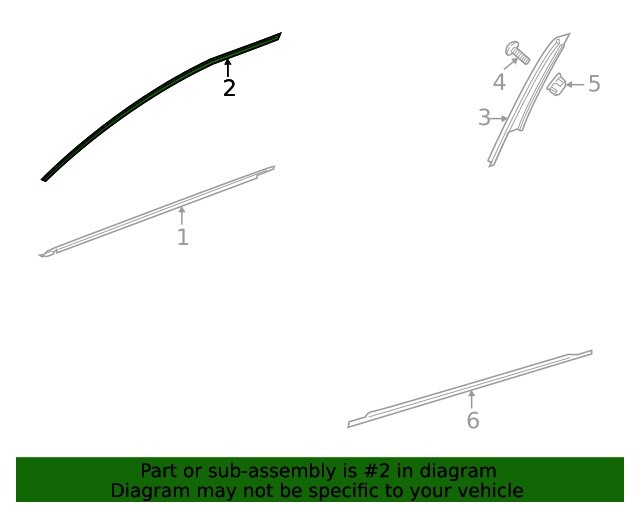 223-698-61-00 - Window Trim 2021-2023 Mercedes-Benz | Mercedes-Benz USA ...