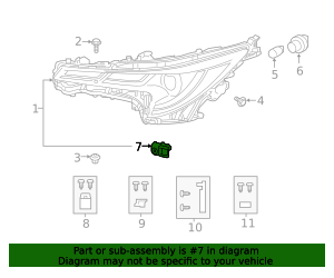 2019-2024 Toyota Insert 81146-12L00 | Toyota Parts Center