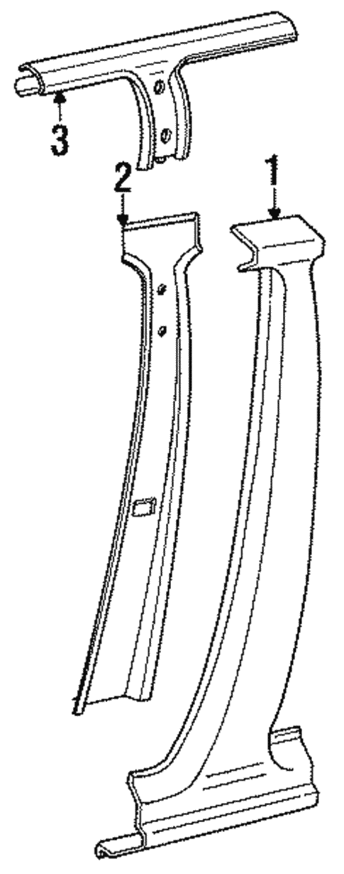 Center Pillar for 1988 Chevrolet Spectrum | GMPartsDirect.com