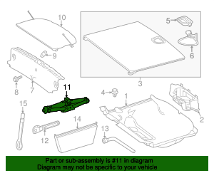 Genuine Jack Assembly for 2010-2023 Mercedes-Benz | Part# 164-580-02-18 ...