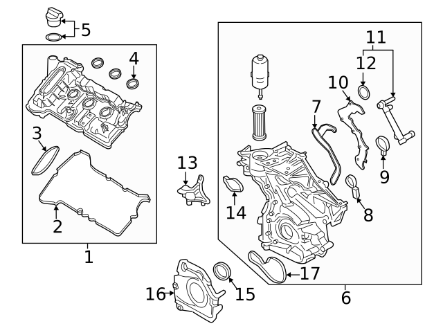 Genuine OEM Ford Part - Valve Cover Gasket FT4Z-6584-E | Genuine OEM ...