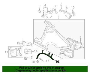 78873-6GA0B - Wheel Opening Molding 2015-2024 Nissan | Nissan Parts ...