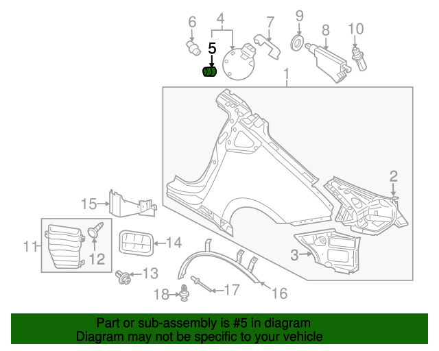 2003-2024 Nissan Fuel Door Spring 78836-AM800 | My Nissan Part