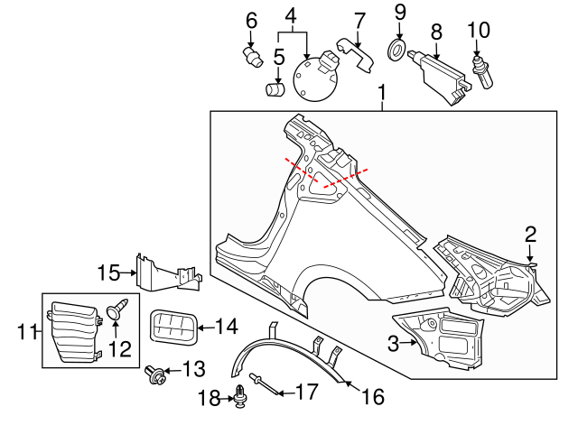 2003-2020 Nissan Fuel Door Spring 78836-AM800 | TascaParts.com