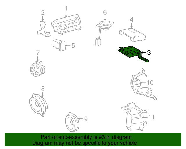 2018-2019 Toyota Sequoia Amplifier 86280-0C210 | Toyota Parts Center