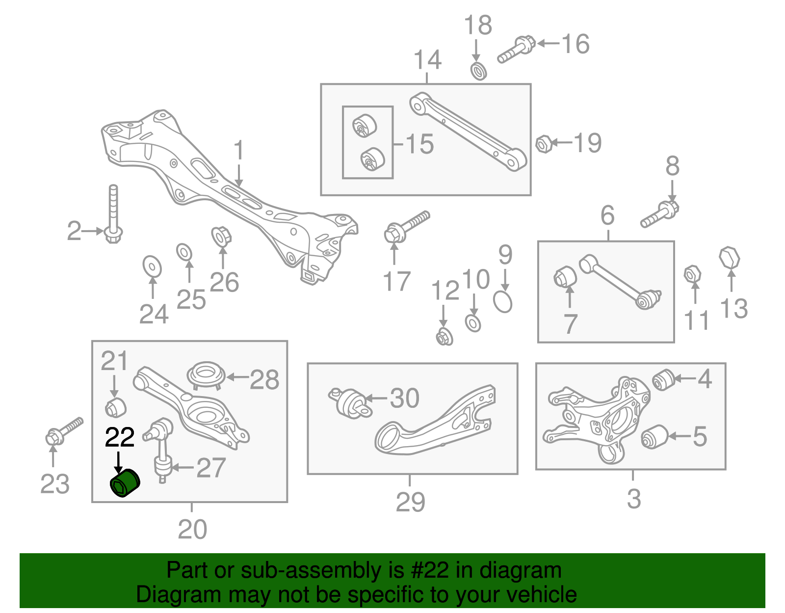 55499-3N100 - Lower Control Arm Damper 2011-2016 Kia | Kia.Parts Store