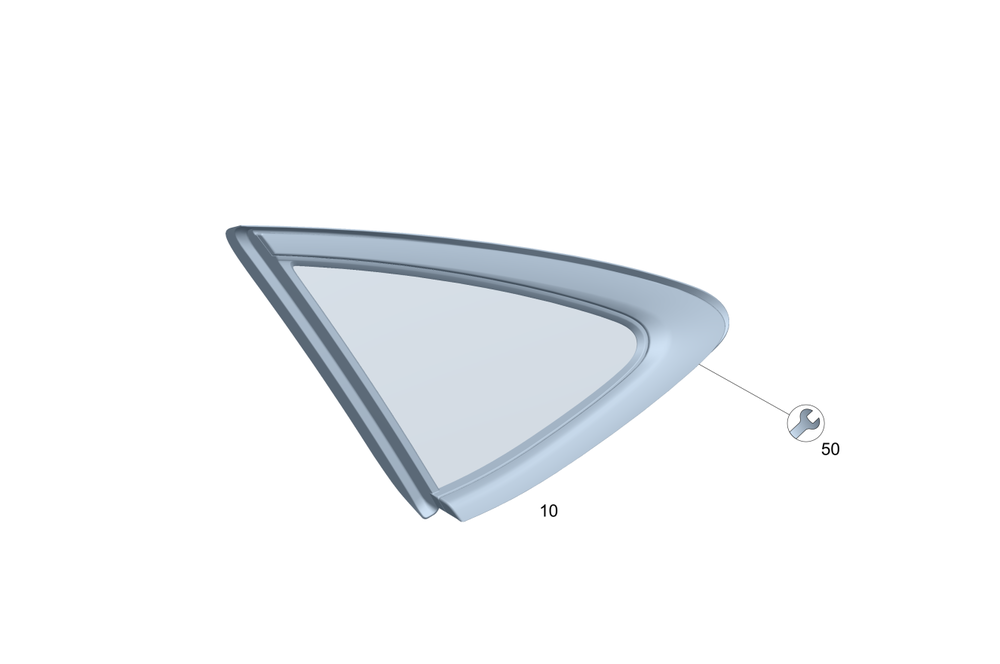 254-670-55-01 - Side Window, Fixed Mercedes-Benz USA Parts