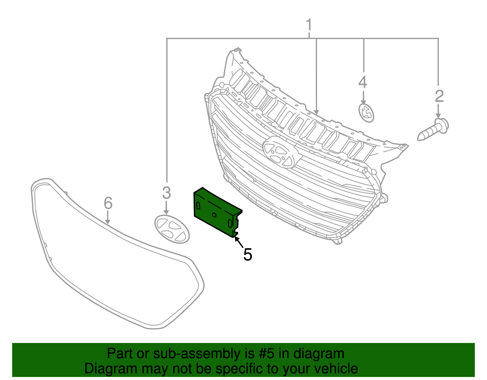 86519-A5810 - High-Quality License Plate Frame for 2016-2017 Hyundai ...