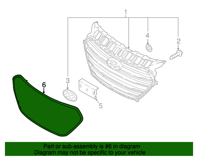 2016-2017 Hyundai Elantra GT Outer Molding 86352-A5600 | OEM Parts Online