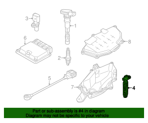 06H-906-433-D - Engine Crankshaft Position Sensor 2011-2021 Audi ...