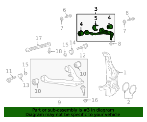 2021-2023 GM Front Driver Side Upper Control Arm 84646948 | GM Parts Center