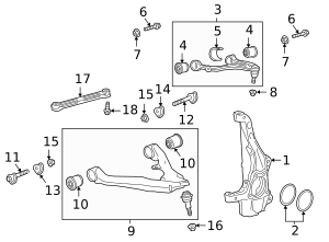 2021-2023 GM Front Driver Side Upper Control Arm 84646948 | GM Parts Center