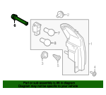 2013-2020 Ford Tail Lamp Assembly Retainer Nut -W711442-S300 ...