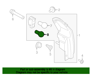 Genuine OEM Ford Part - Stop Lamp Bulb DR3Z-13466-B | Genuine OEM Ford ...