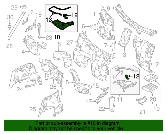 205-830-90-02 - Cowl Cover 2016-2023 Mercedes-Benz | AutoNationParts.com
