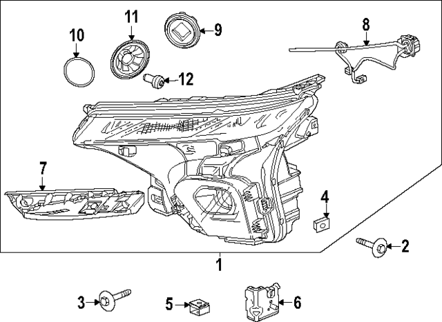 2024 Chevrolet Trailblazer Lamp Bracket 42790595 GM | GMPartsDirect.com