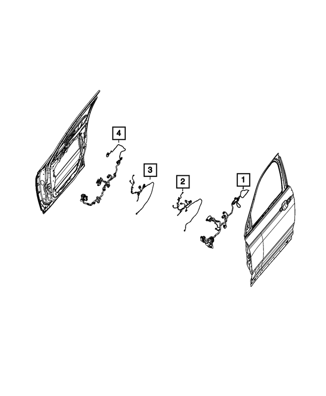 2021-2023 Jeep Door Jumper Wiring 68486858AD | Mopar Estores