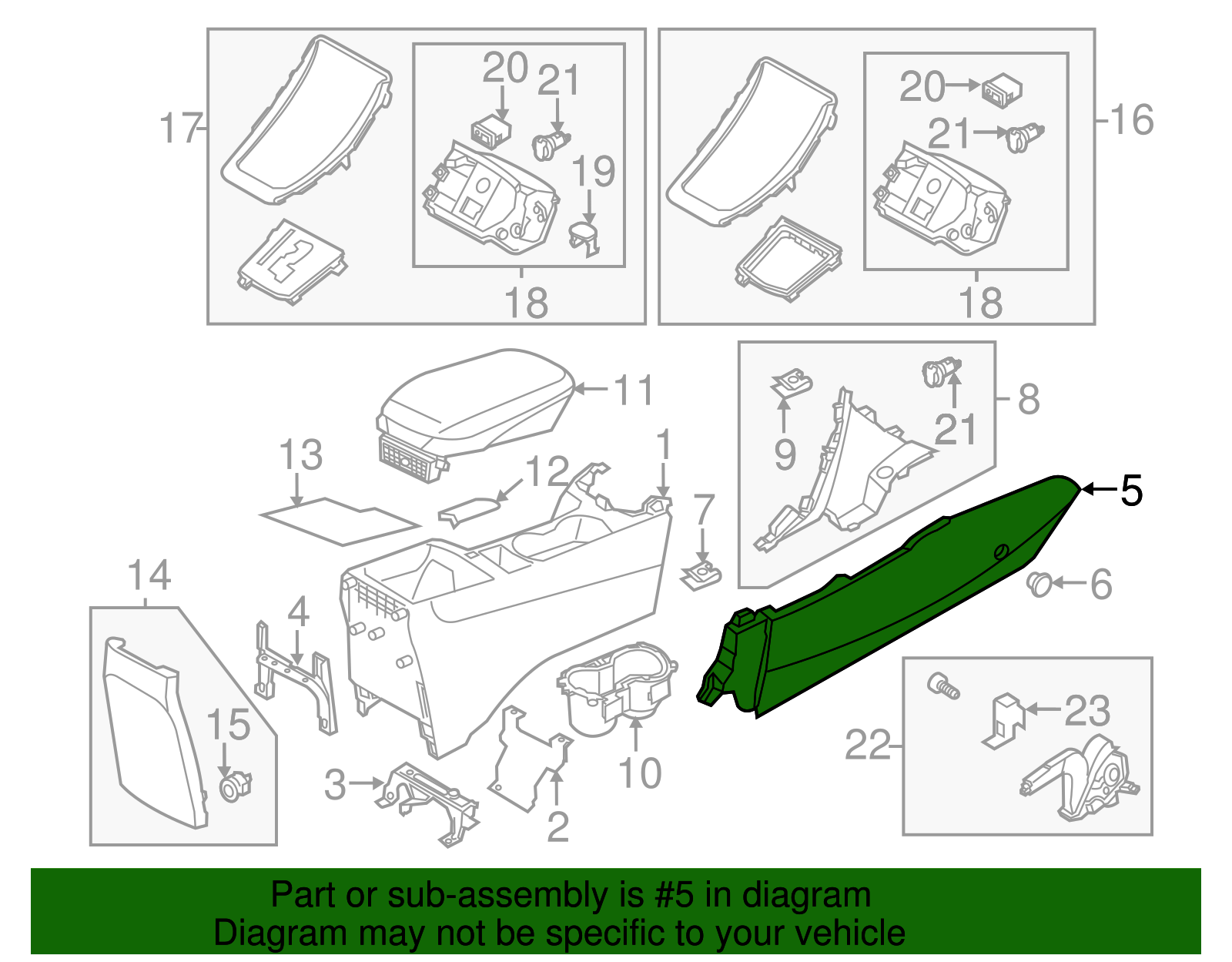Hyundai - 84631-3Y000-RY - Extension Panel - 2011-2013 Hyundai | OEM ...