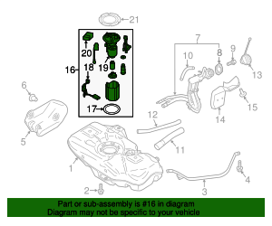 17030W000P - Fuel Pump Assembly 2014-2024 Mitsubishi | Mitsubishi ...