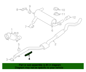 Genuine BMW 18-20-8-631-946 | Muffler & Pipe Rubber Mount | FREE ...