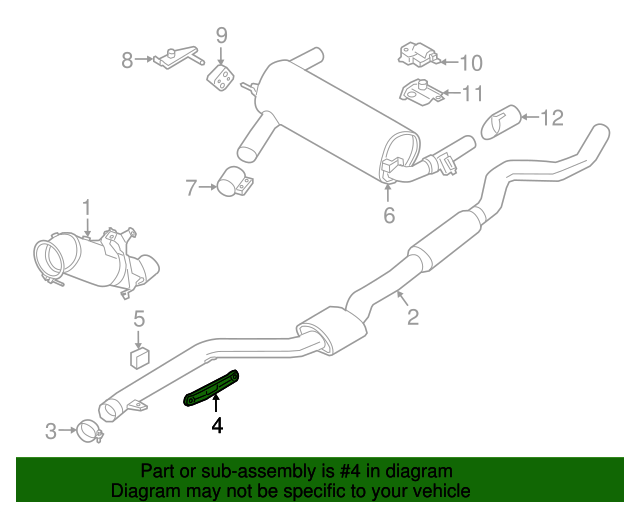 Genuine BMW 18-20-8-631-946 | Muffler & Pipe Rubber Mount | FREE ...