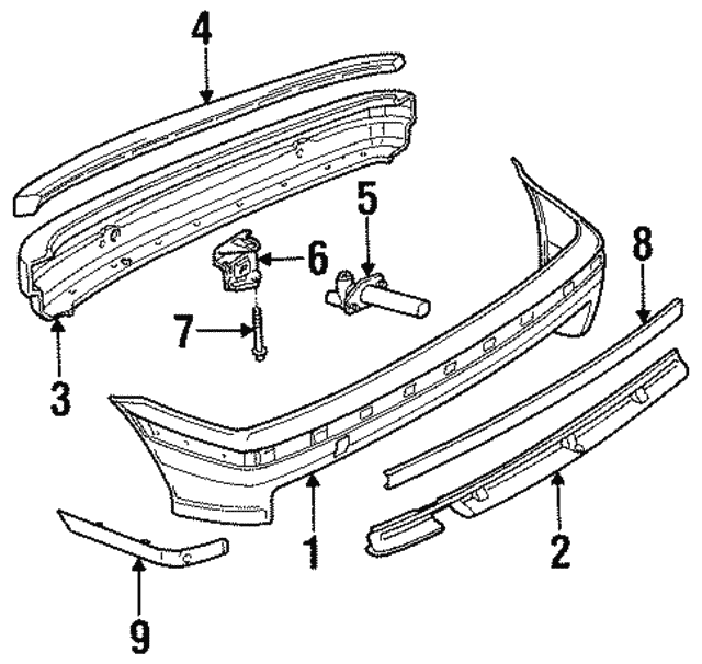 51128146091 - 1995-1999 BMW 318ti Impact Strip (51-12-8-146-091) | BMW ...