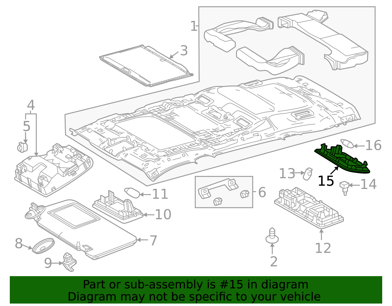 2008-2024 Toyota Dome Lamp Assembly 81240-12100-B0 | Toyota Parts Center