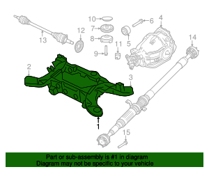Rear Axle Sub-Frame 68339962AA | Mopar Estores