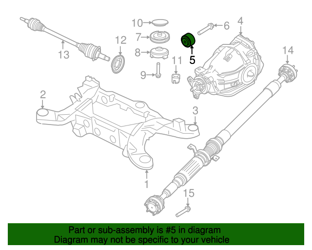 2011-2014 Mopar Differential Mount 4578084AC | TascaParts.com