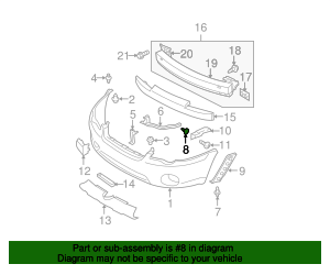 2002-2024 Subaru Fender Liner Clip 46064AE000 | Subaru Parts Guys
