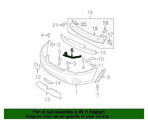 2005-2007 Subaru Corner Support 57707AG21A | Subaru Parts Store