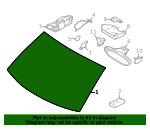 2019-2024 Porsche Macan Windshield 95B-845-011-FY | Sunset Porsche Parts