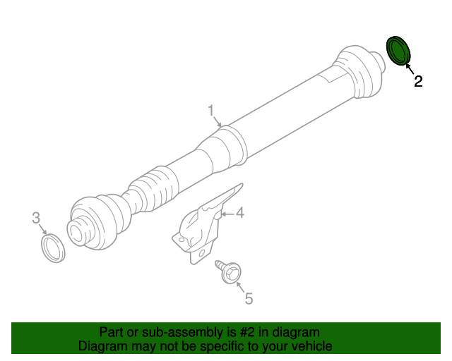 2011-2018 Porsche Cayenne Drive Shaft C-Clip 958-349-490-10 | Sunset ...