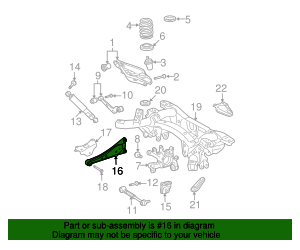 48760-42010 - Trailing Arm - 2006-2010 Toyota RAV4 | Sparks Parts