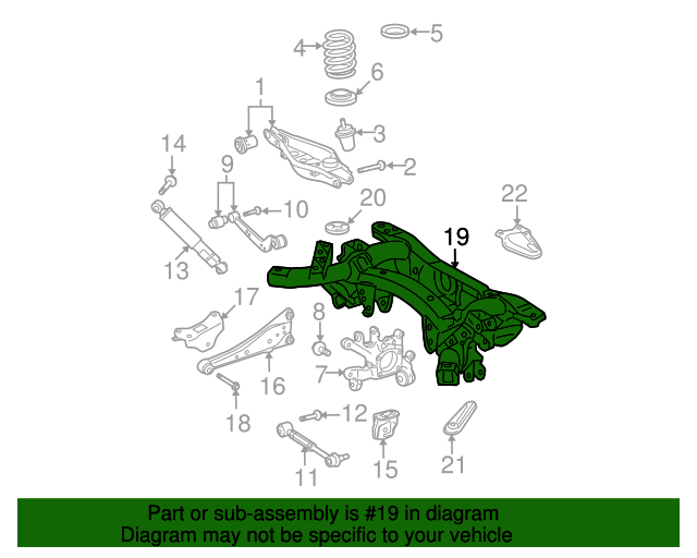 51206-42053 - Suspension Cross-Member - 2006-2010 Toyota RAV4 | OEM ...