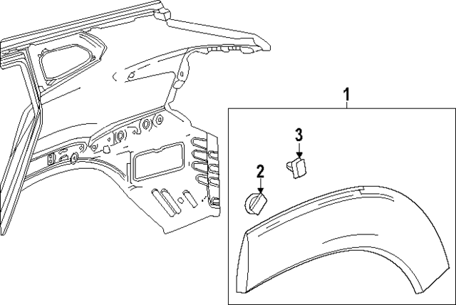 (Replaces 4281469) Molding 42856548 GM | GMPartsDirect.com