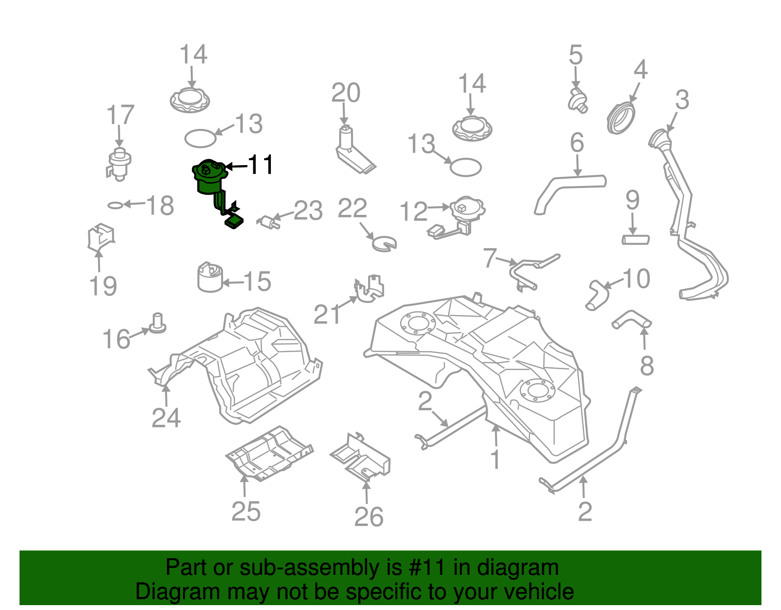 Sender Unit - Fuel Gauge 25060-AM60A | Infiniti OEM Parts Online