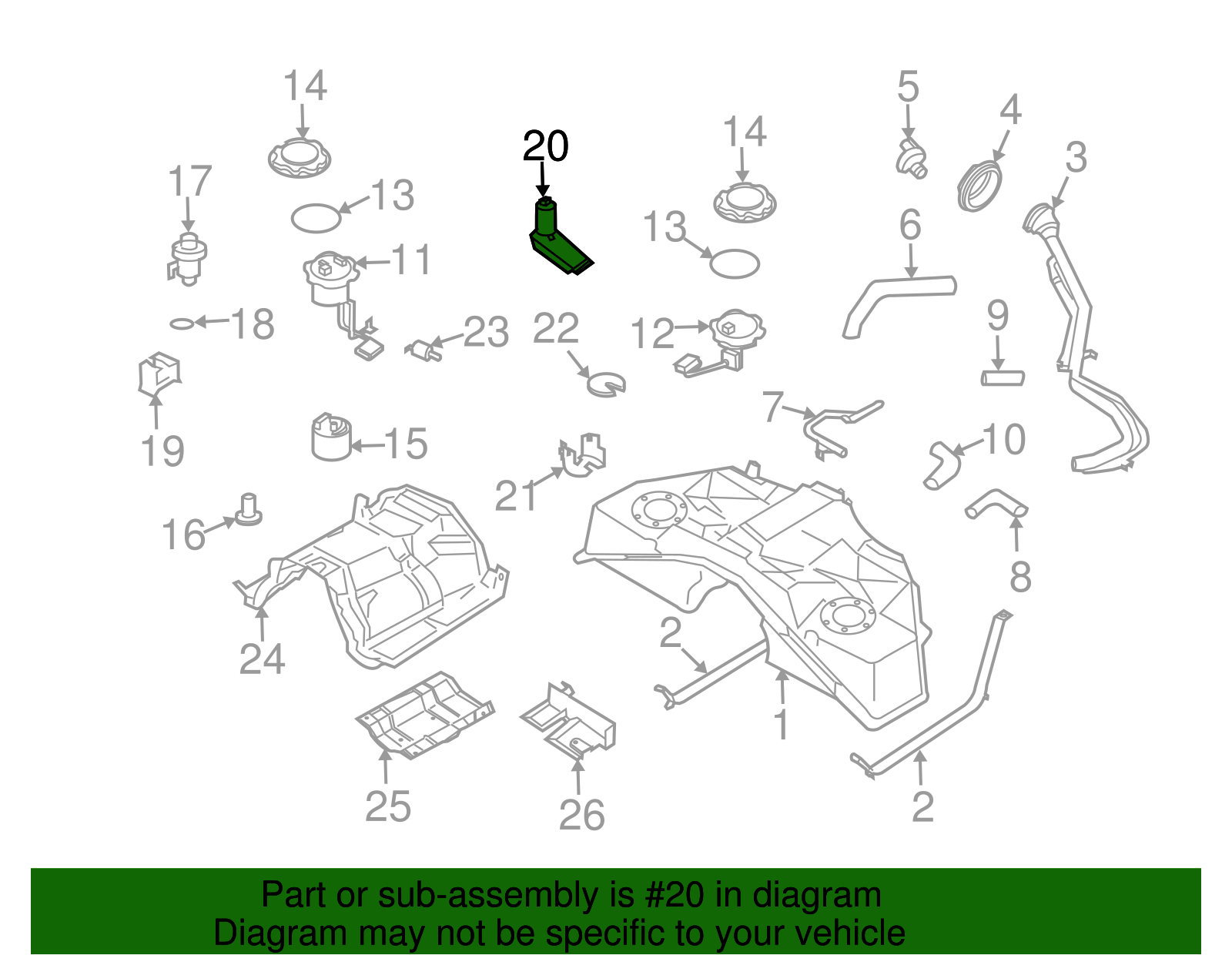 17042-5Y700 - High-Quality Fuel Pump for 2002-2004 Infiniti ...