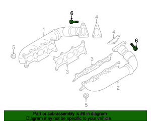 N-911-878-01 - Exhaust Manifold Bolt 2014-2016 Audi | Audi OEM Parts