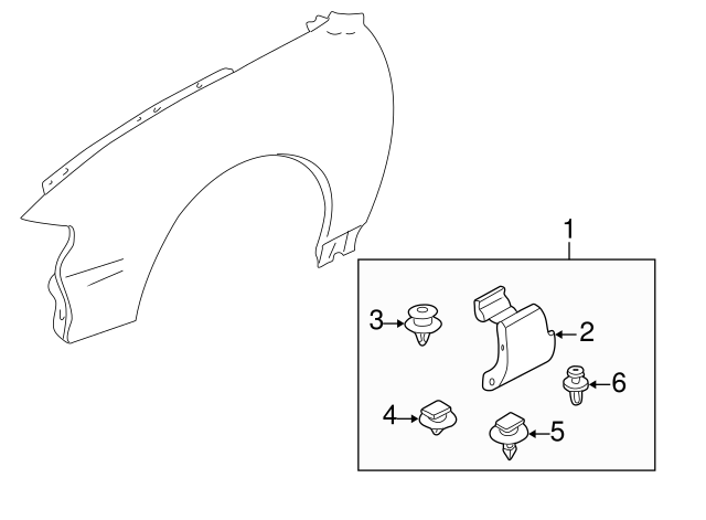 1995-2018 Mazda OEM NEW 15-18 Mazda 3 Side Bracket Retainer Clip ...