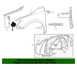 2015-2017 Toyota Camry Front Bracket 53836-06080 | Toyota Parts Center