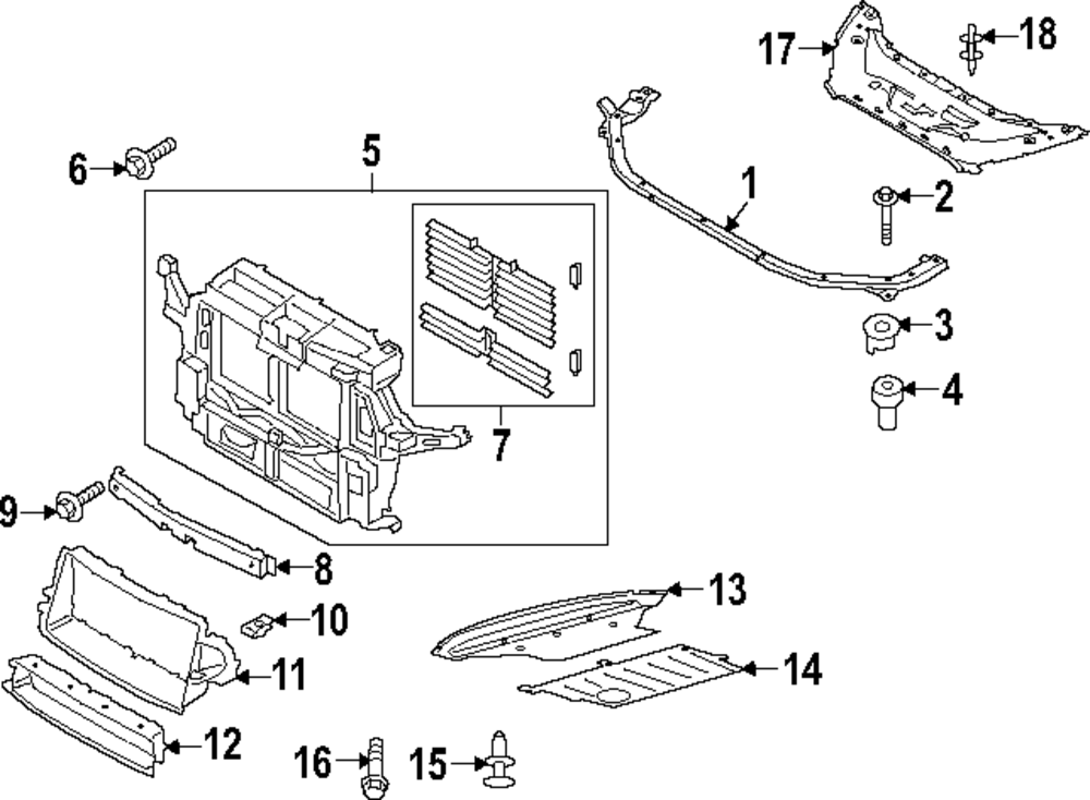 2020-2025 Lincoln Aviator Lower Tie Bar LC5Z-8A284-A | OEM Parts Online