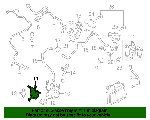 2012-2016 Porsche Panamera Secondary Air Injection Pump Bracket 970-605 ...