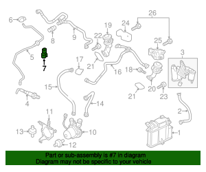 2011-2018 Porsche Evaporative Emissions System Line Adapter 958-107-213 ...