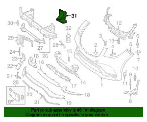 2016-2019 Mercedes-Benz Air Duct 292-505-07-30 | MB OEM Parts