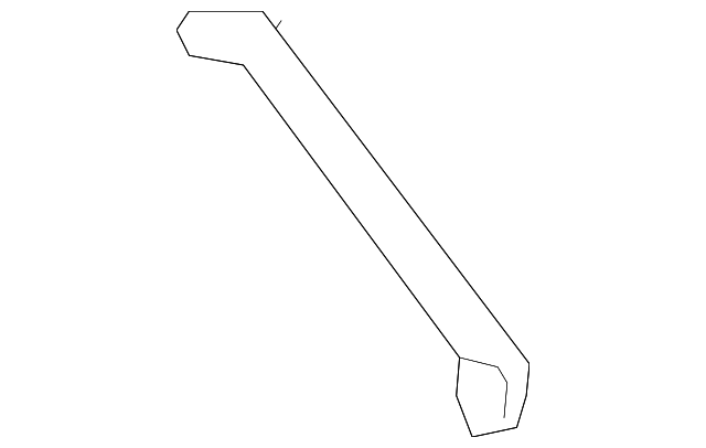 166-620-06-85 - Lower Impact Bar Brace 2012-2019 Mercedes-Benz ...