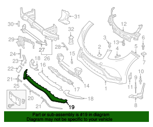 2016-2019 Mercedes-Benz Lower Cover 292-885-37-22-9999 | MB OEM Parts