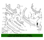 292-885-40-00 - Side Cover Bracket 2016-2019 Mercedes-Benz | Mercedes ...