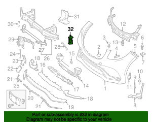 166-505-17-30 - Air Duct 2012-2019 Mercedes-Benz | AutoNationParts.com